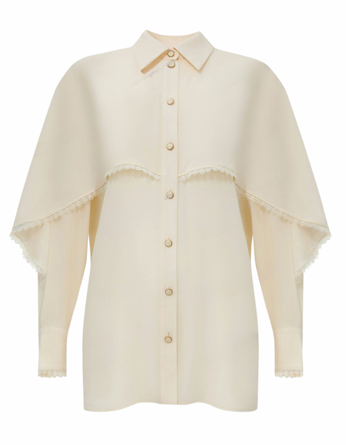 Fringed Cape Blouse (Cream) – Coco Wellington